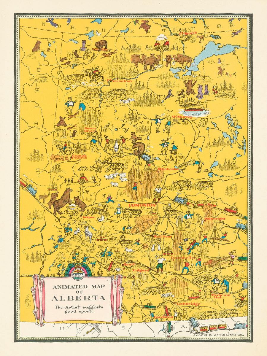 Animated Map of Alberta – Grand Trunk Trading Company