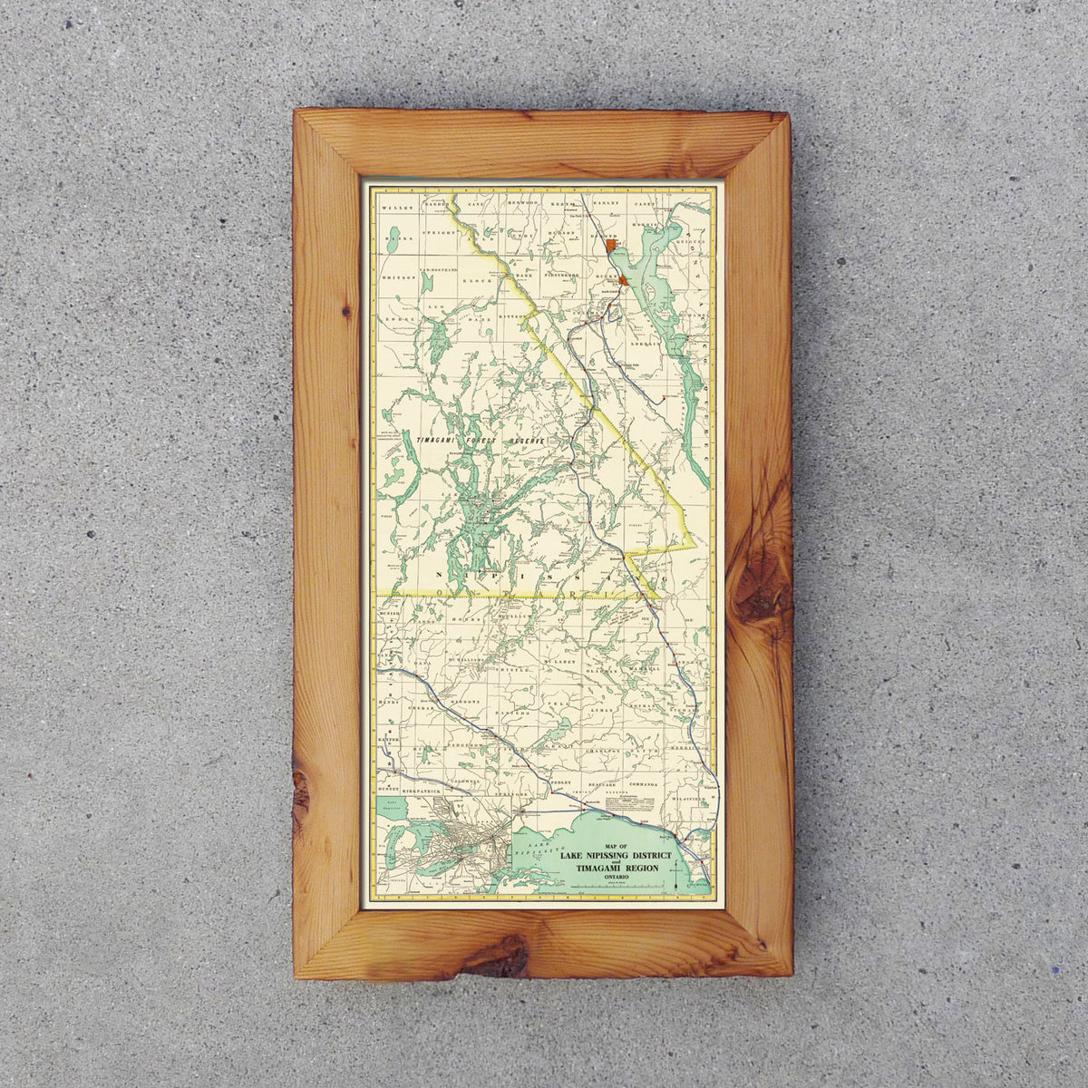 Lake Nipissing District and Timagami Region Map – Grand Trunk Trading ...