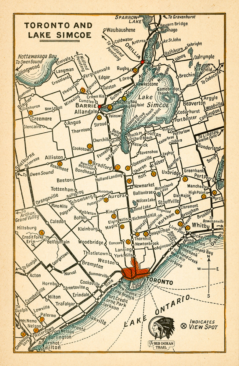 Red Indian Trail - Toronto and Lake Simcoe – Grand Trunk Trading Company